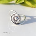 TRIDHA SILVER- Sterling Silver Floral Ring - Handcrafted Boho Flower ...