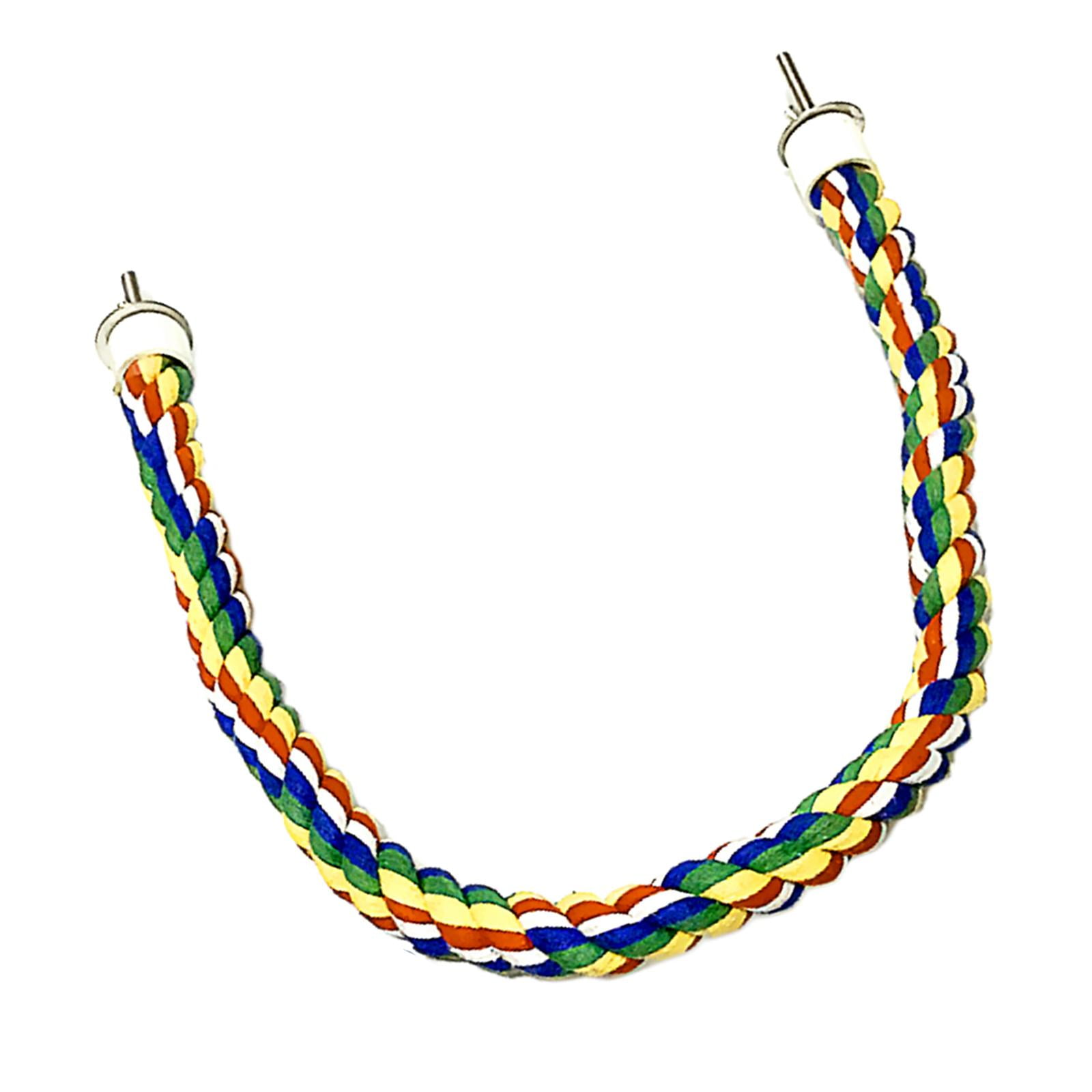 Rope Toys Braided Perch Budgie Cockiel Parakeet Toy 60cm - Walmart.com