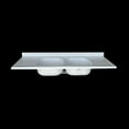 NBI Drainboard Sinks White Reinforced Cast Acrylic 66" x 25" Double ...