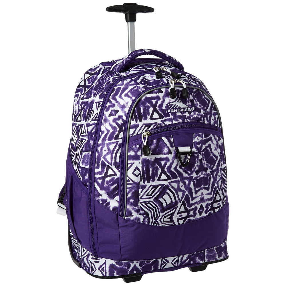 High Sierra - High Sierra Chaser Wheeled Backpack (Shibori/Deep Purple ...