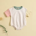 AherBiu Baby Cotton Rompers Open Button Short Jumpsuits Infant Girls ...