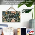 CounterArt "Grow Kindness" Hanging Wood Wall Sign - Walmart.com
