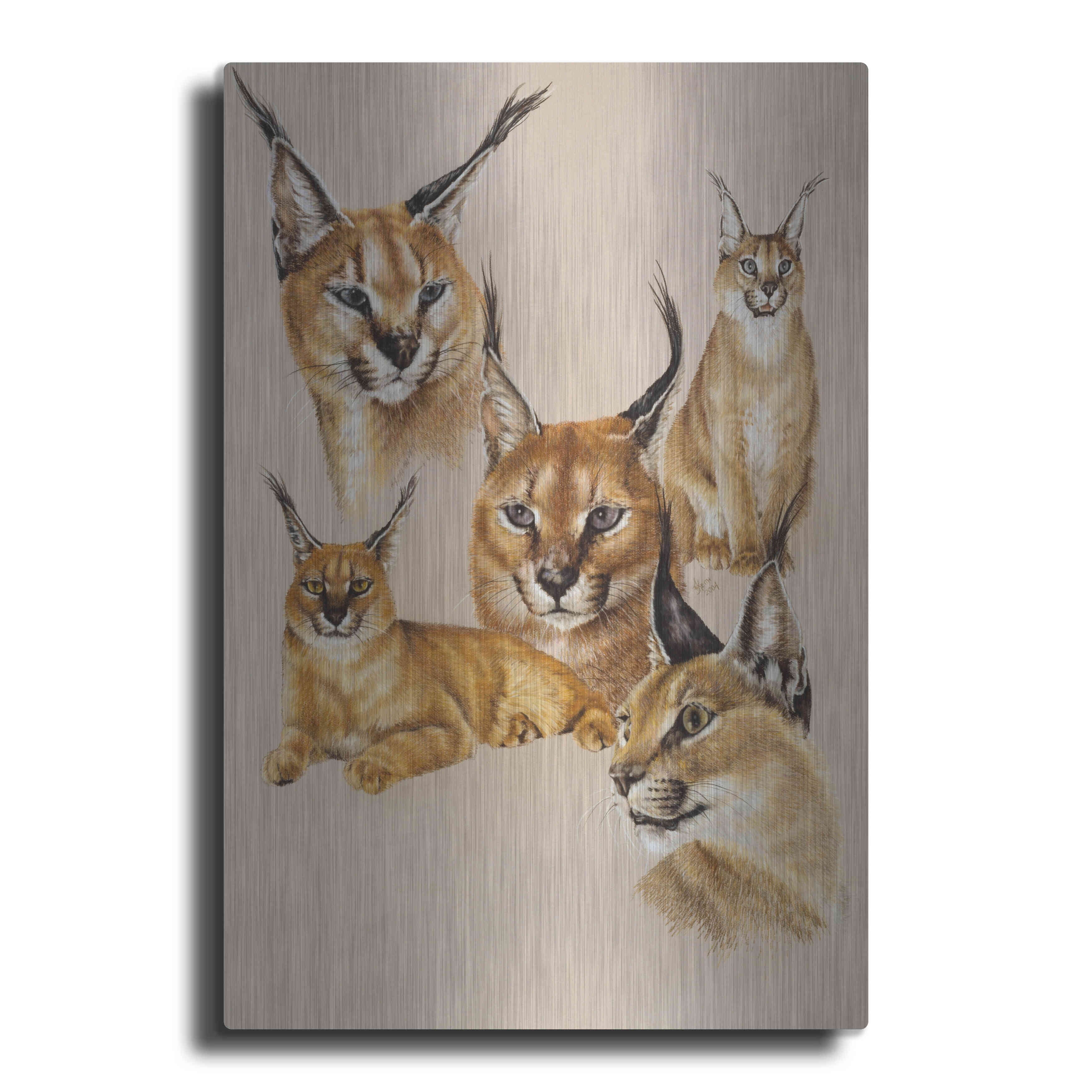 Luxe Metal Art 'Whimsey' by Barbara Keith, Metal Wall Art, 24"x36 ...