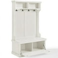 Pemberly Row Hall Tree in Distressed White - Walmart.com