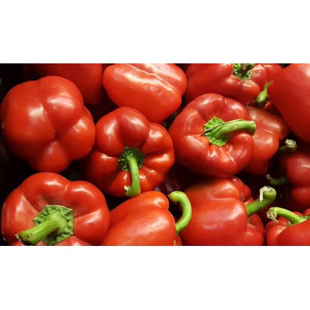 150 BIG RED Bell PEPPER Sweet Capsicum Annuum Vegetable Seeds | Walmart ...