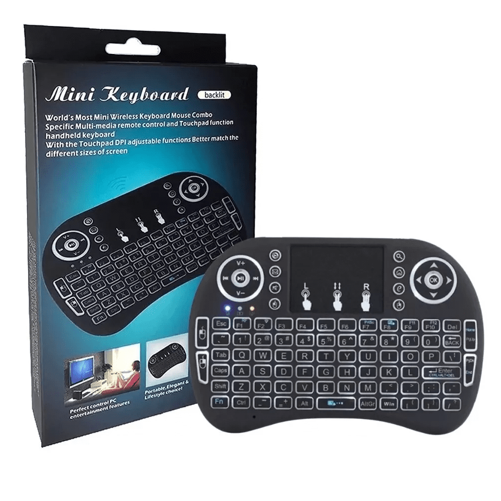 Mini Teclado Dosyu KB03 Inalambrico Usb Iluminado Smart Tv Box Xbox Pc Color Del Teclado Negro ...