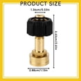 1Pc Hand-Tighten Pressure Washer Adapter, M22 14mm Female Swivel to 3/4 ...