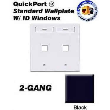 Aria Vent Flush No-See Receptacle Mount, Matte Black (2 Gang) - Walmart.com