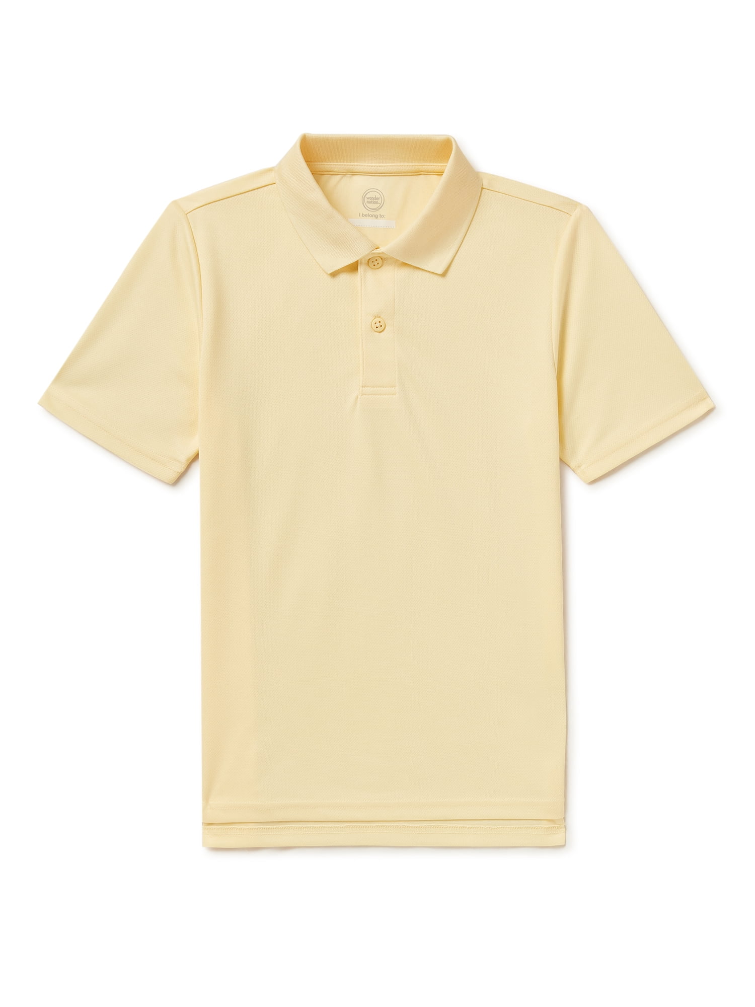 Wonder Nation Boys Short Sleeve Performance Polo, Sizes XS-XXL ...