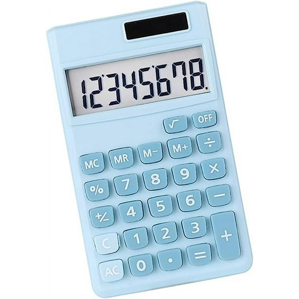 (Azul) Mini computadora solar, Calculadora básica, Calculadora gráfica ...