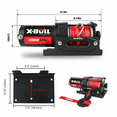 X-BULL Electric Winch 12V 3000LBS Synthetic Rope for Towing ATV/UTV ...
