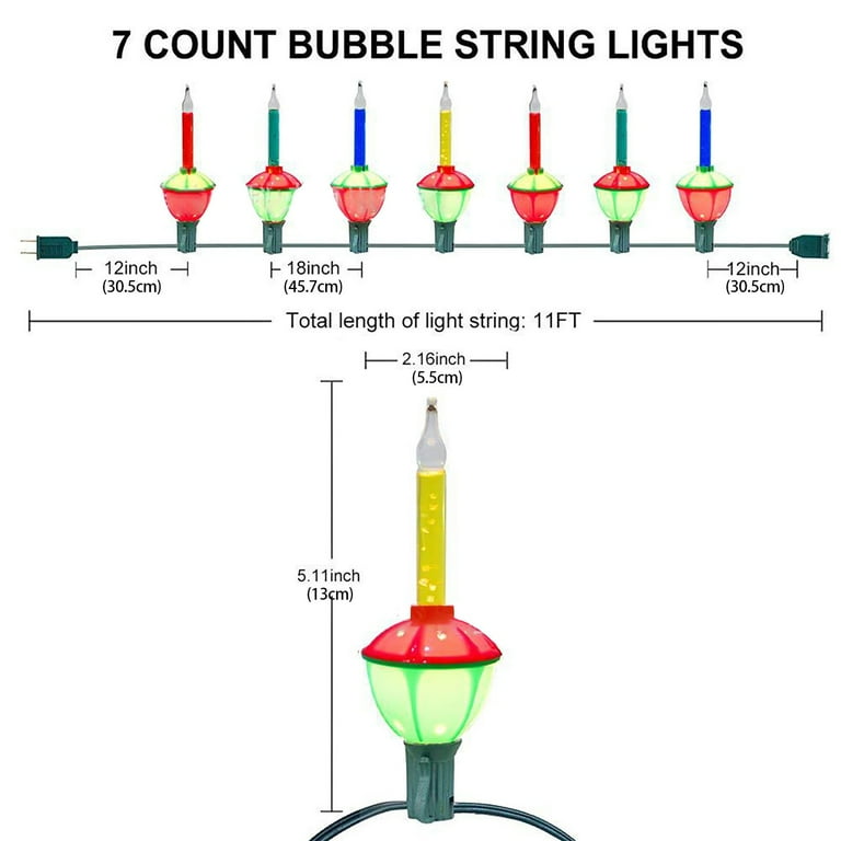 Bubble Christmas Lights Clip Art