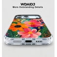 Colorful Wildflower Bouquet Design Clear Phone Case for iPhone 13 14 15 ...