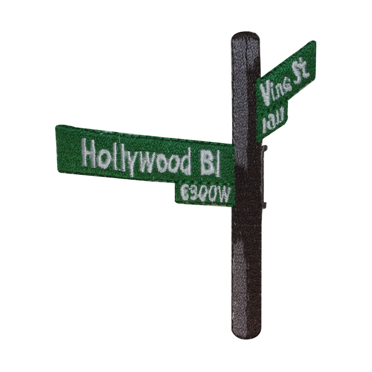 ID 3068 Hollywood BLVD Street Sign Patch Travel Embroidered Iron On ...