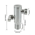 Solenoid Valve Stainless Steel Toilet Large Flow Angle Valve Household ...