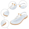 Womens Sandals Dressy Summer Stappy Thong Flip Flops Flat for Ladies ...