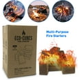 EasyGo Products Eco Cubes, Quick Lighting Fire Starters for Fireplace, Camping, Bonfire, Wood ...