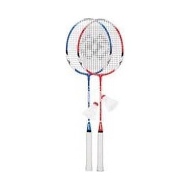Franklin Sports Red, White and Blue 2 Player Badminton Racket Set ...