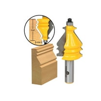 Yonico 12343 - 3 Bit Router Bit Set for Cabinet Doors & Wood, Round ...