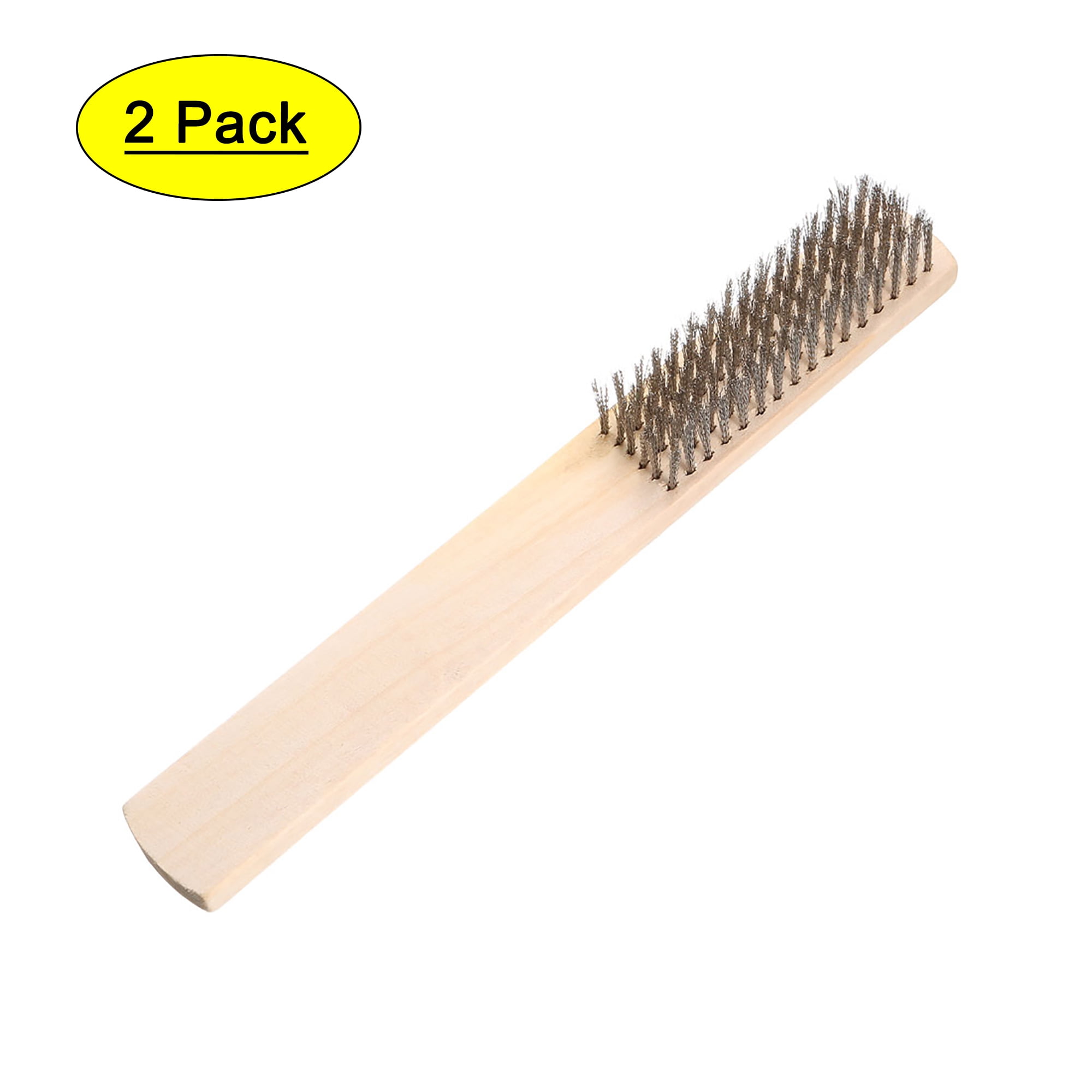 Uxcell 7.99'' Wire Brush Handle Tool for Cleaning Texturing Polishing ...