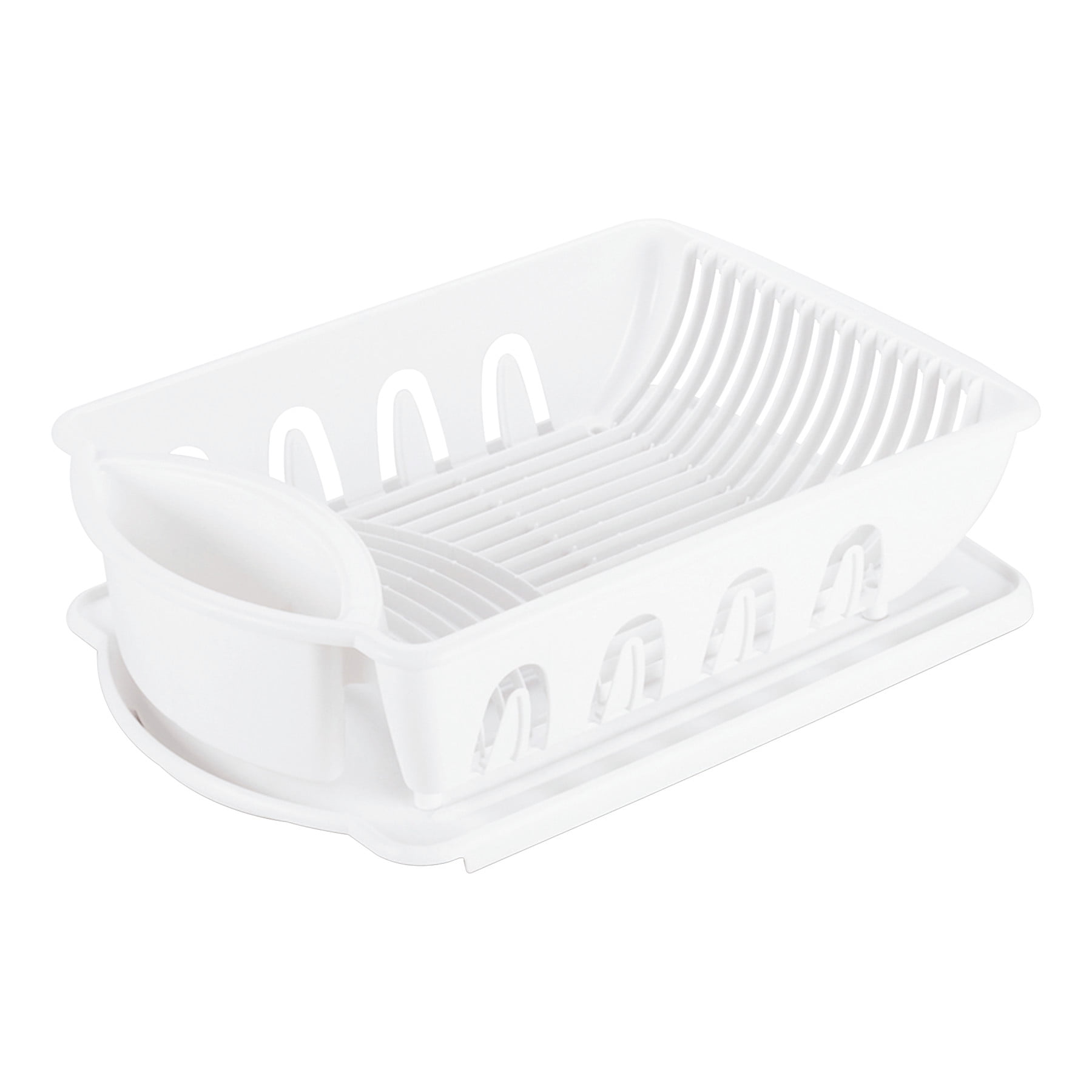 Office Settings 2-Piece Drain Rack Sink Set, White, Plastic, 14 5/8 x ...