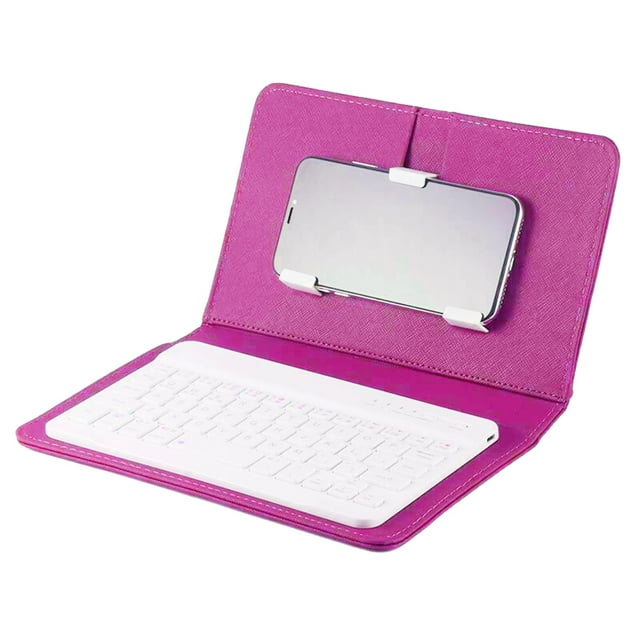 Mini Portable Wireless Bluetooth Keyboard with Leather Case for ...