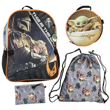 Star Wars Mandalorian Kids School Bookbag - Baby Yoda 16 Inch Backpack ...