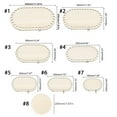 2Pieces Crochet Basket Bottom Unfinish Basket Base Crochet Base for ...