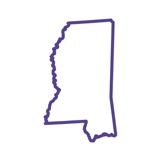Mississippi Outline Sticker Decal Die Cut - Self Adhesive Vinyl - Weatherproof - Made in USA ...