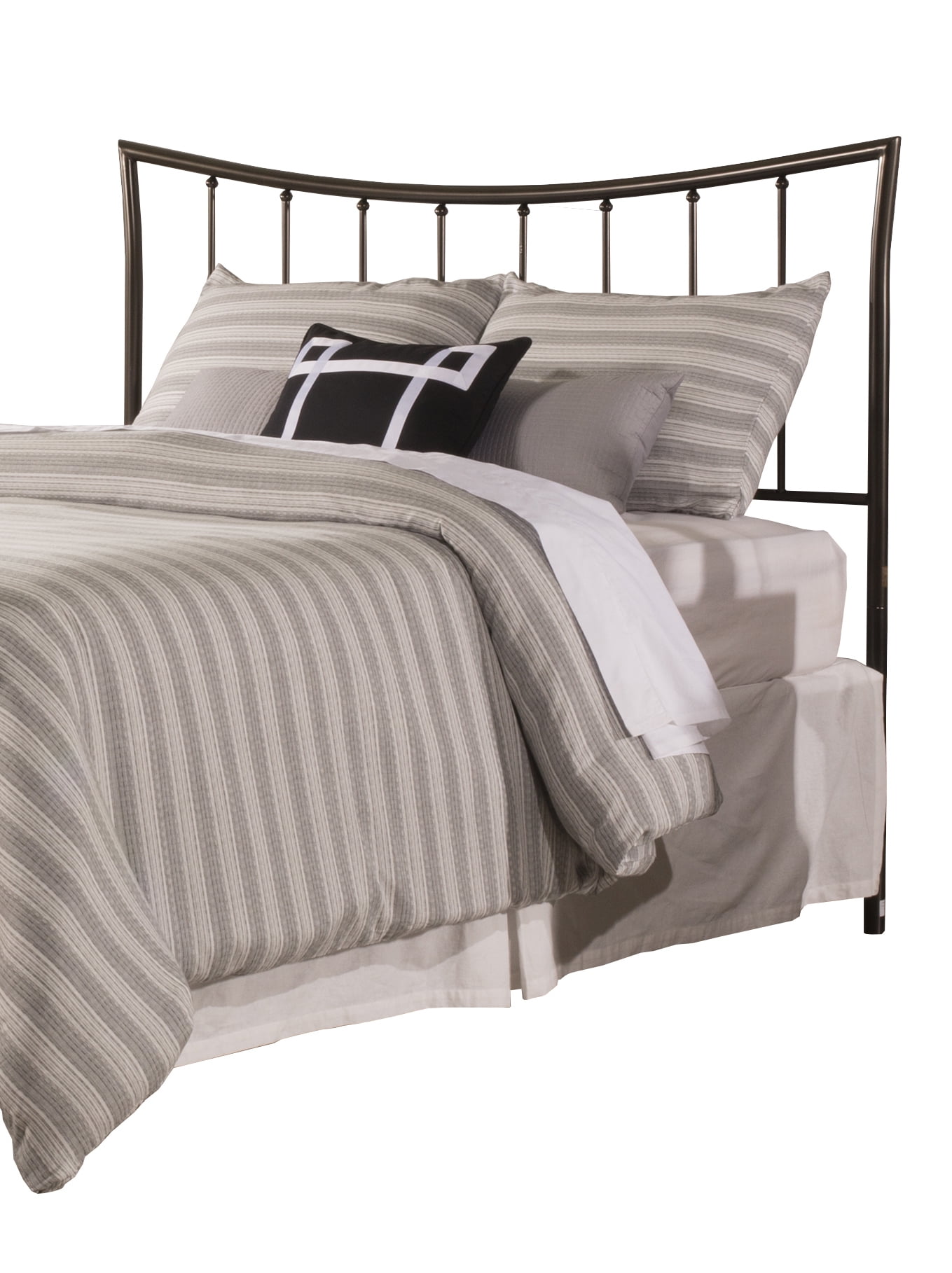 Hillsdale Furniture Edgewood King Metal Headboard with Frame, Magnesium ...