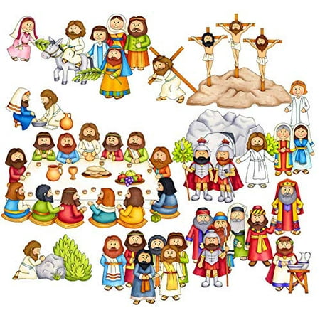 Easter Deluxe Felt Set for Bible Flannel Board Stories 37 Pieces ...