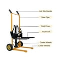 Small Manual Forklift Hydraulic Stacker, Portable Material Lift Truck ...