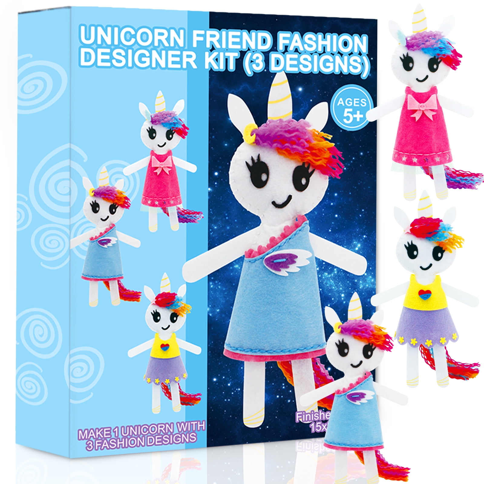 Fashion Designer Kits for Girls - Sewing Kit for Kids, Unicorn Crafts ...