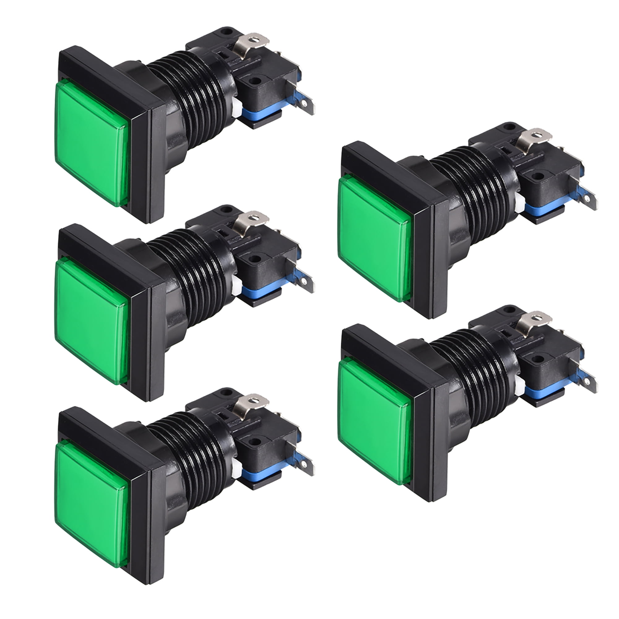 Game Push Button 34x34 Square 12V LED Illuminated Push Button Switch w ...