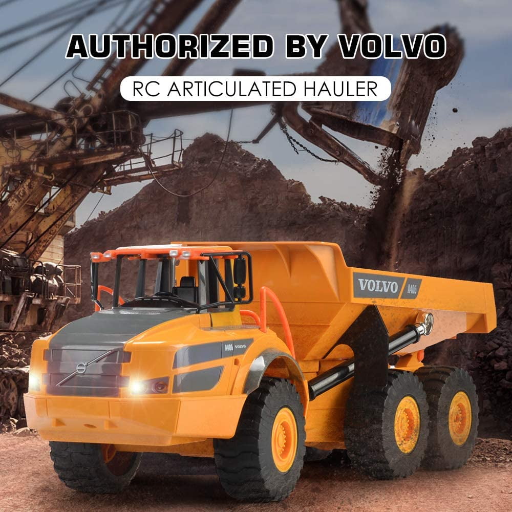 Buy Volvo RC Truck Dump Truck RC Articulated Hauler with Rechargeable ...
