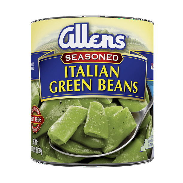 Allen's Canned Seasoned Cut Italian Green Beans, 28 oz , Can - Walmart.com