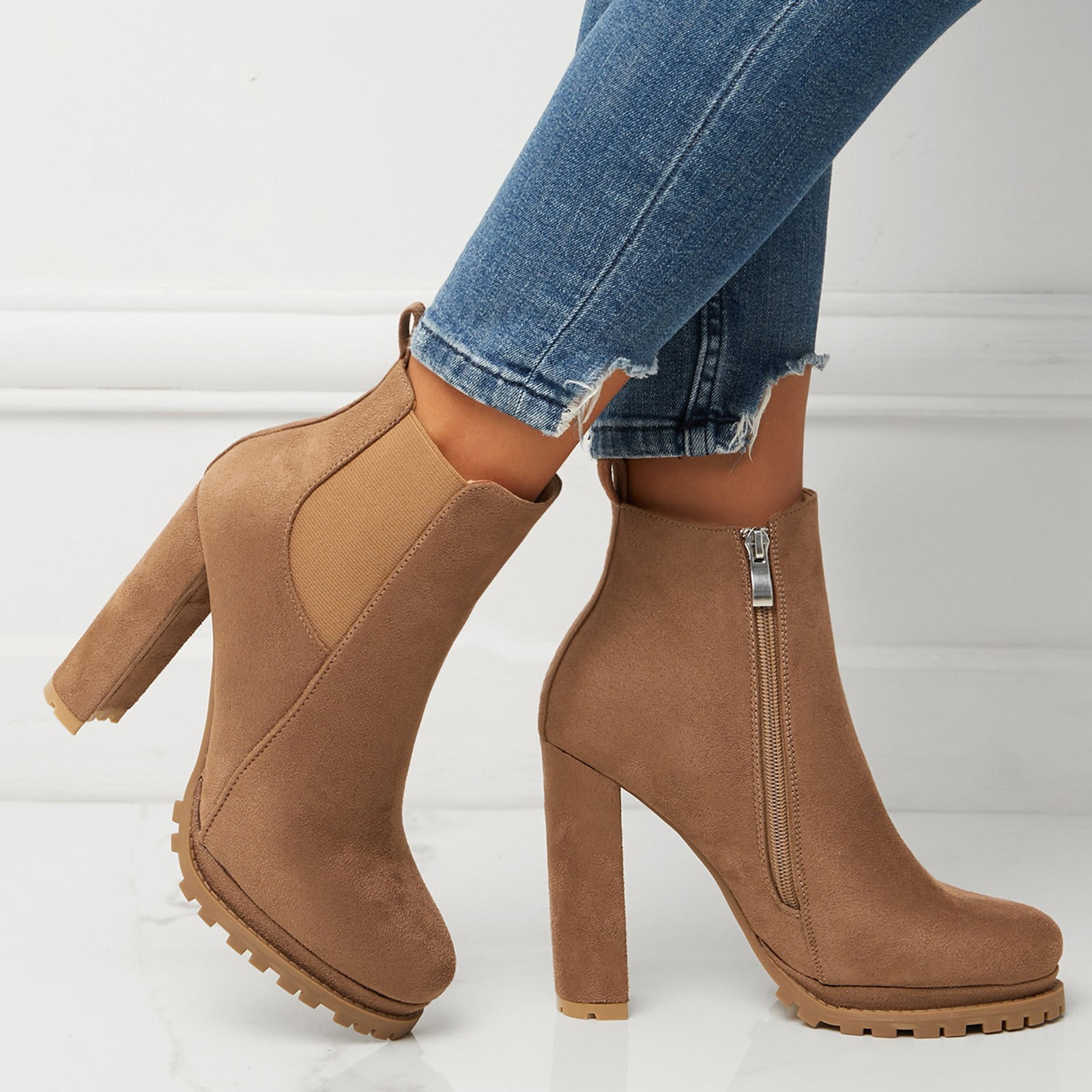 Click here for Bmisegm Wedge Boots Womens Classic Women Boot Poin... prices