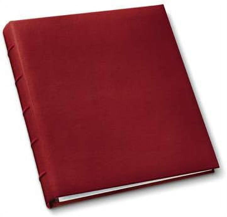 Leather Presentation Binder 1.25" Hubbed Spine By (Camden Red ...