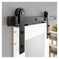 Sliding Barn Door Hardware Kit, Heavy Duty I-shaped Straight Pulley ...