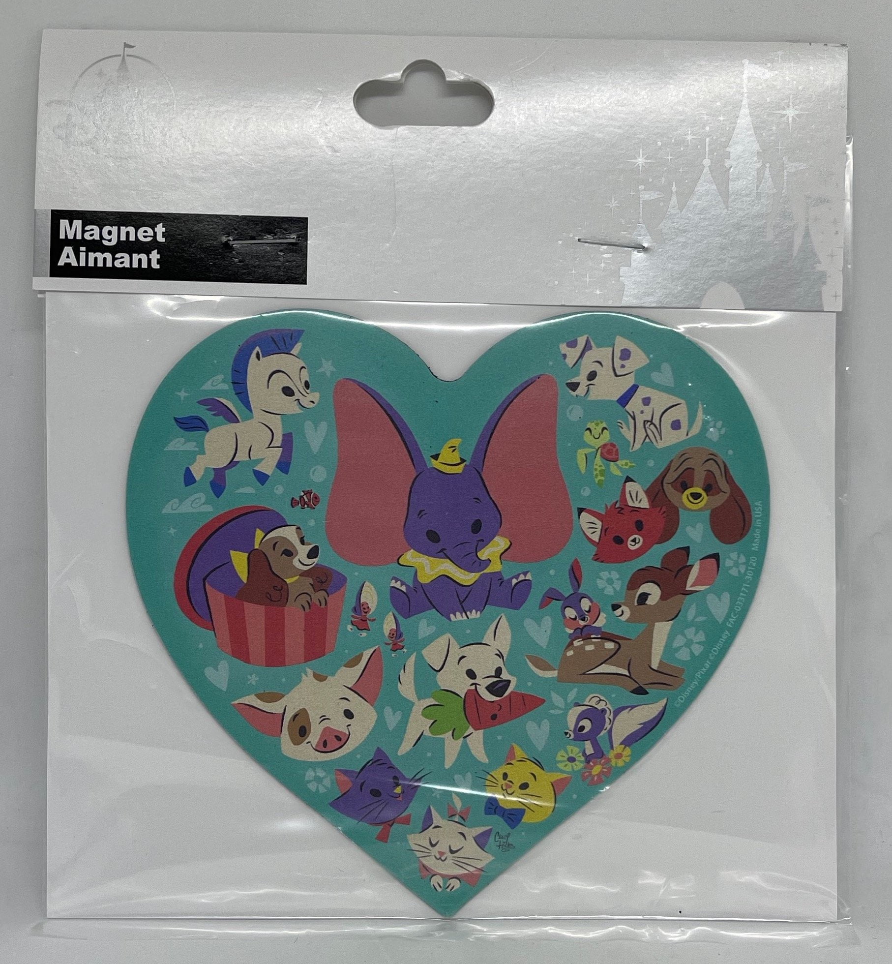 Disney Parks Heart Magnet Dumbo Lady Pegasus Bambi Pua Bolt New Sealed ...