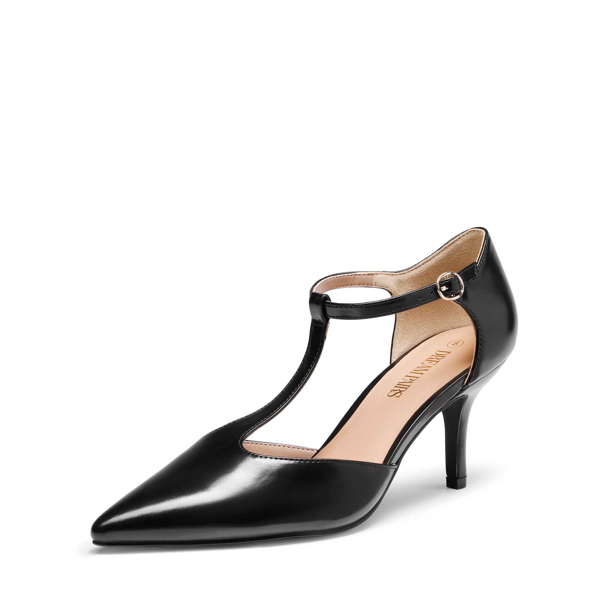 Dream Pairs Heels for Women Pointed Toe Kitten Heels Pump Dress Shoes ...