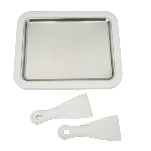 Ice Maker Panwith Scraper,Mini Rolled Ice Cream Ice Cream Maker Pan ...