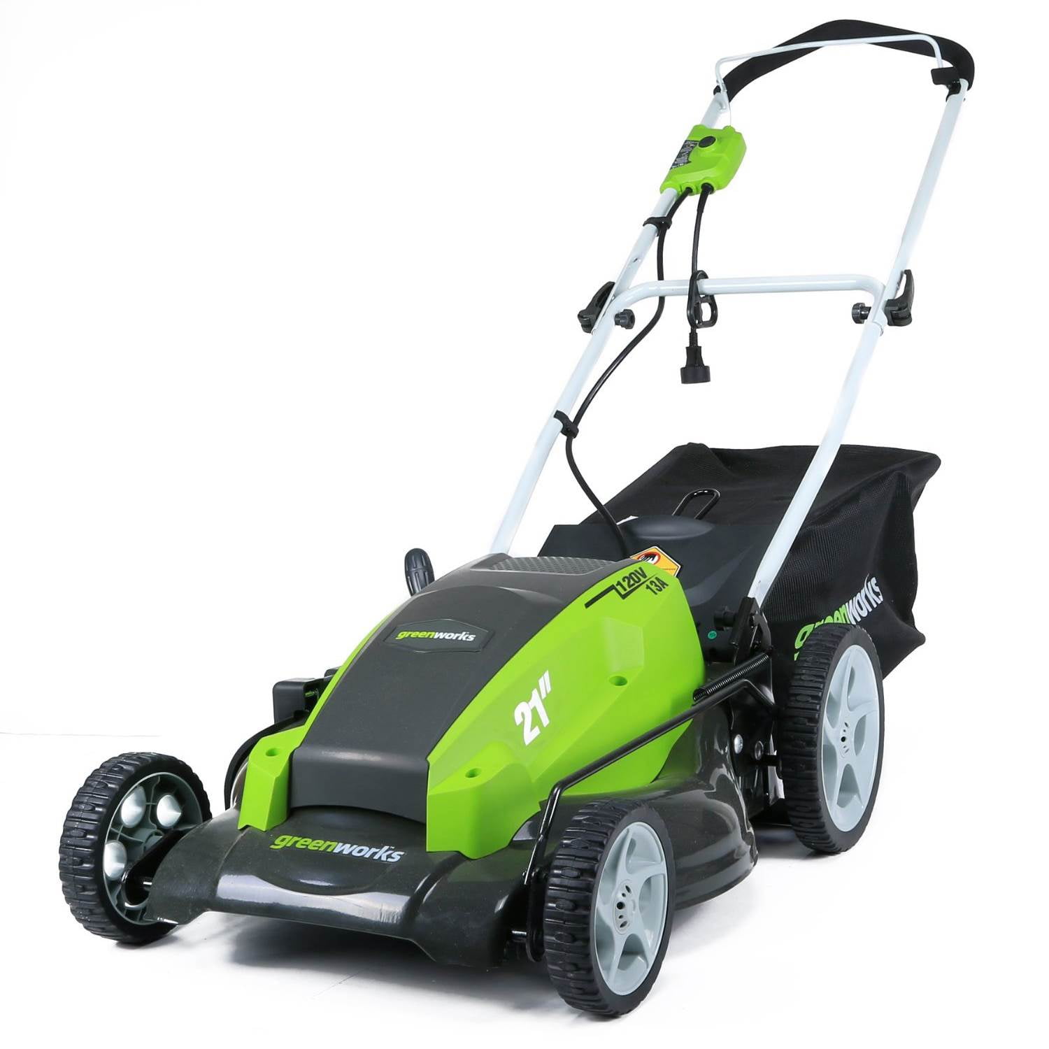 Click here for Greenworks 13-Amp 21 Electric Corded Lawn Mower prices