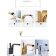 Bathroom Basin Faucet Brass Sink Mixer Tap Hot & Cold Lavatory Crane ...
