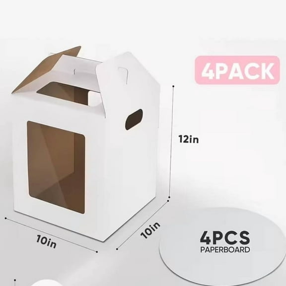 Free Shipping! Spec101 Disposable Cake Carrier, Tall Cake Caddy with ...