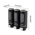 3-in-1 Circular Column Shower Soap Dispenser Soap Separator Shampoo ...