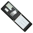 Stockroom Plus Black Zippered Check Binder with 7 Rings for Documents ...
