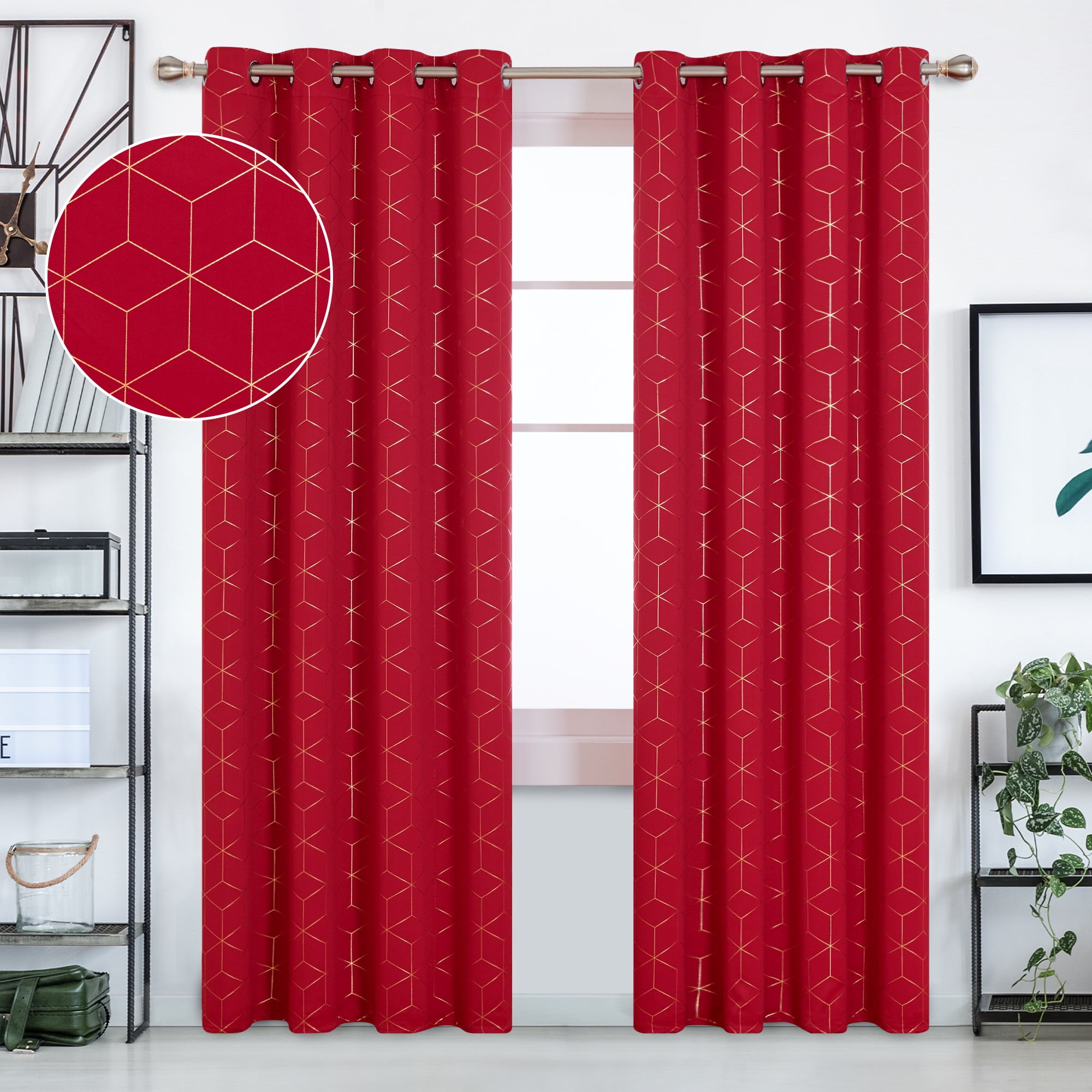 Red And Gold Curtains For Living Room | Cabinets Matttroy