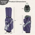 ELLEGNT 14‑Way Full Length Divider Golf Cart Bag - Molded Lock Top, 11 ...