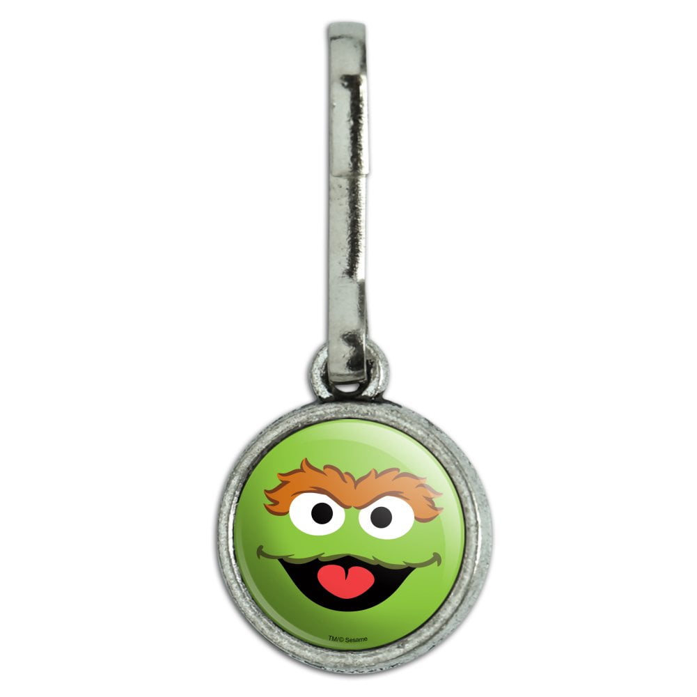 Sesame Street Oscar the Grouch Face Antiqued Charm Clothes Purse ...